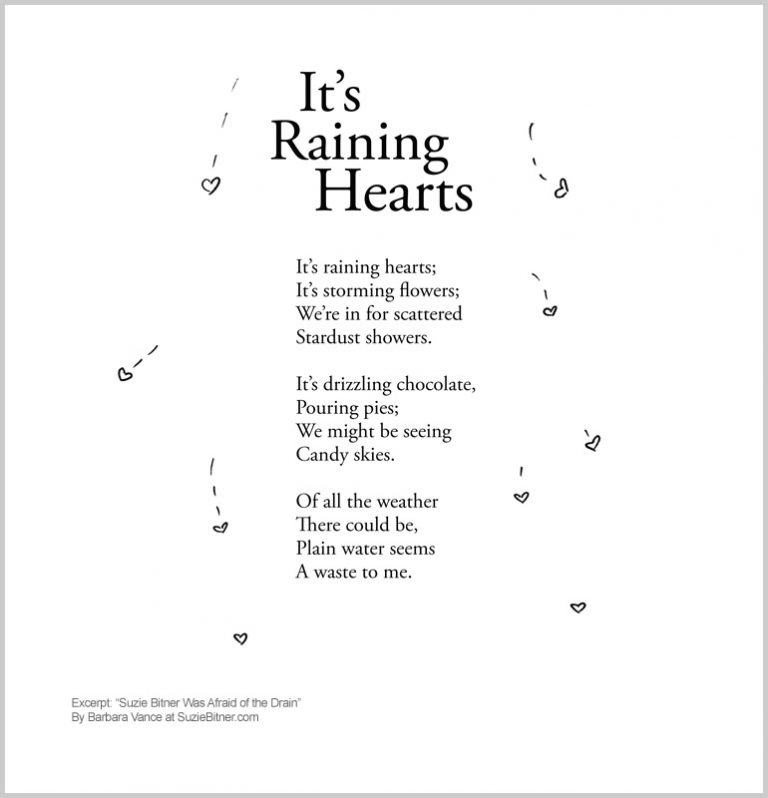 ‘It’s Raining Hearts’ Poem – Barbara Vance Official Website ...